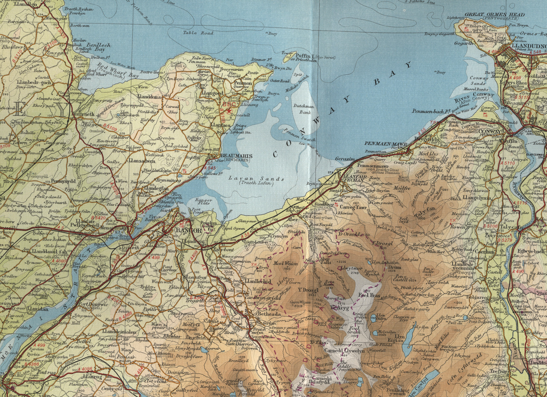 Popt vka R d V s Pozn v m Stra ideln Bangor Map Prapor Fotoelektrick 